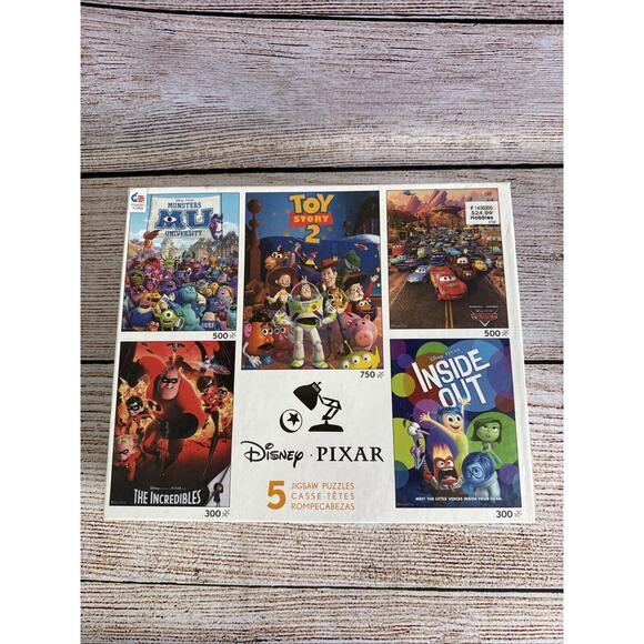 ceaco | Toys | Disney Pixar Puzzles Set 5 Monsters Inc Cars Toy Story ...